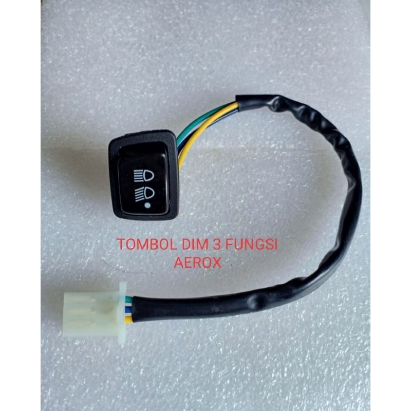 Jual SAKLAR TOMBOL LAMPU DIM 3 TITIK AEROX(FUNGSI LAMPU ON-OF-MATI ...