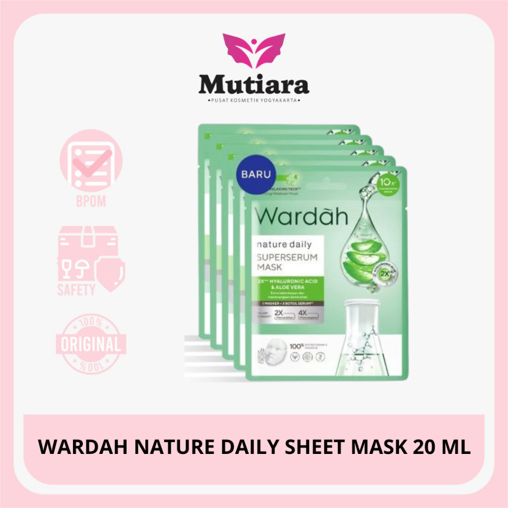 Jual WARDAH NATURE DAILY SHEET MASK 20 ML | Shopee Indonesia