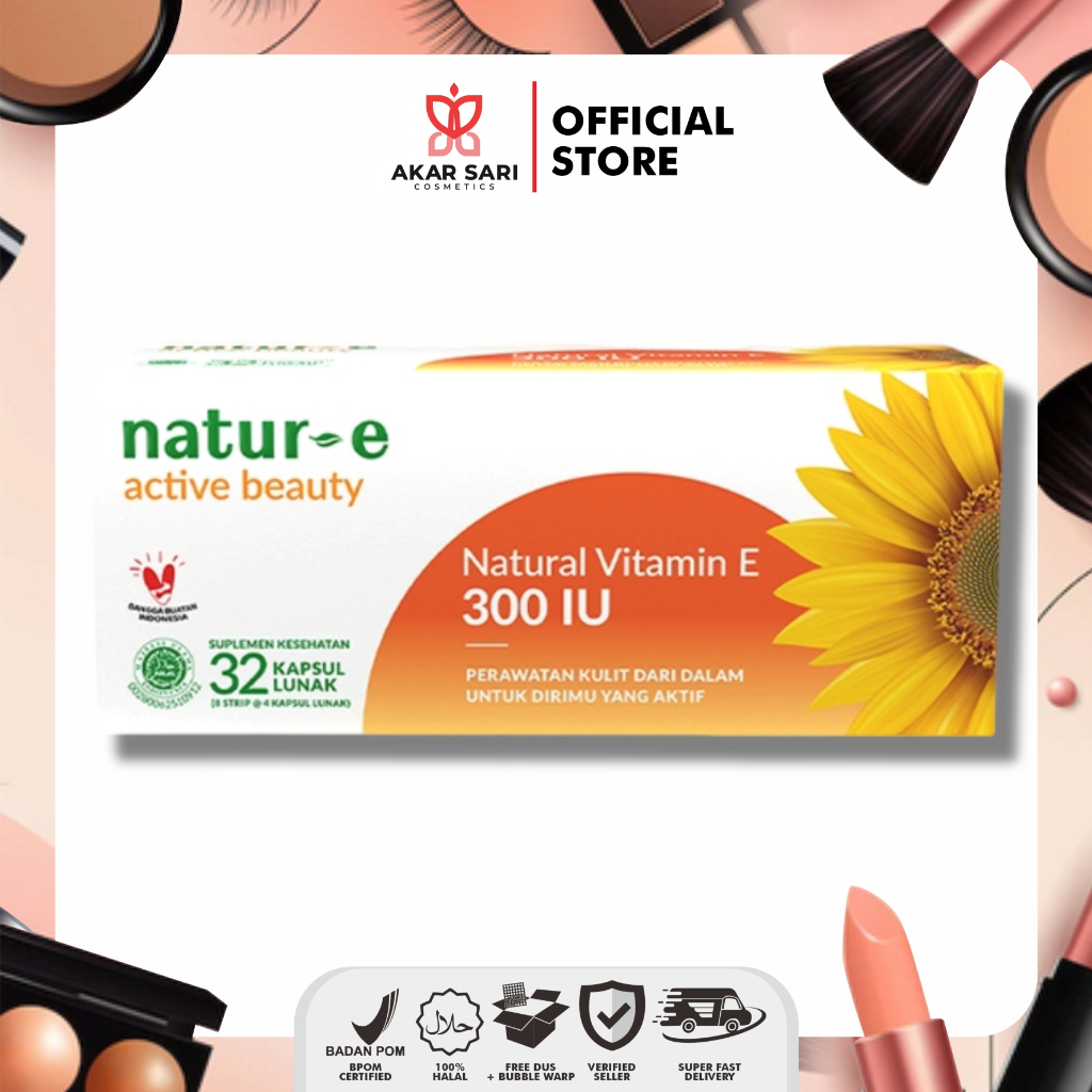 Jual NATUR-E ACTIVE BEAUTY 300 IU SOFT CAPSULE 16's/32's - Suplemen ...