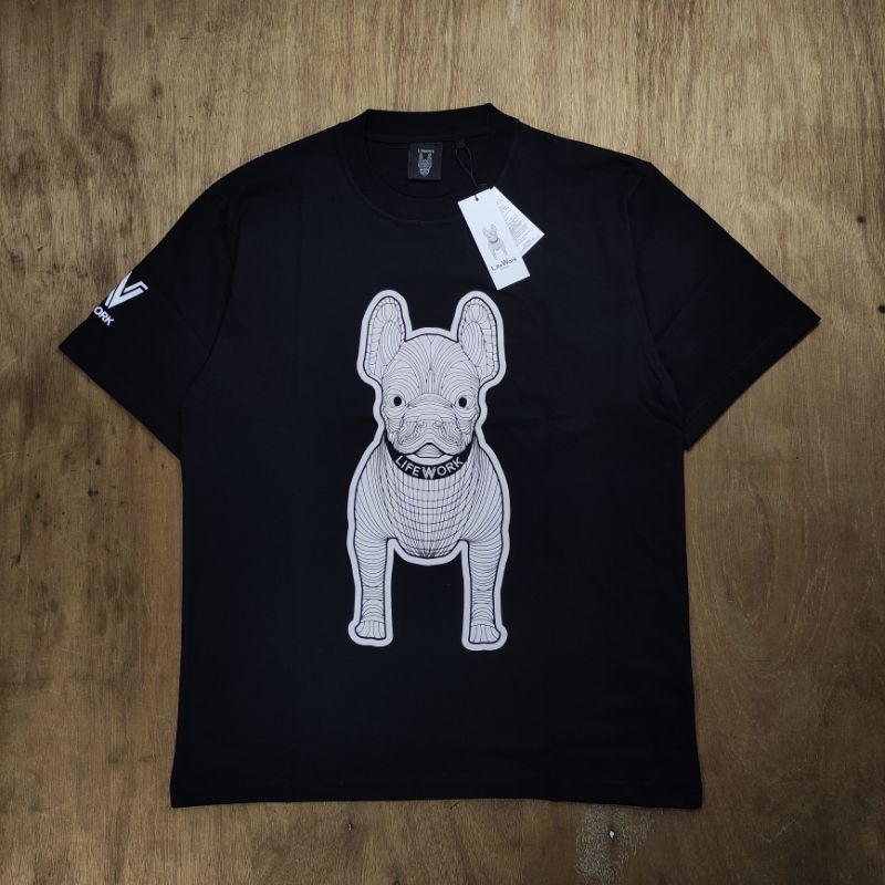 Jual KAOS OVERSIZE LIFE WORK RAD DOG OUTLINE FULL BLOCK LOGO BASIC ...
