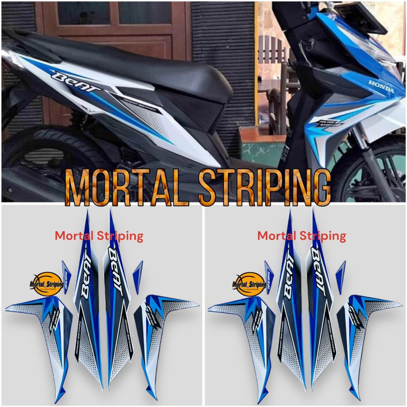 Jual STICKER STRIPING LIS LIST BODY MOTOR HONDA BEAT FI ECO TAHUN 2018 ...