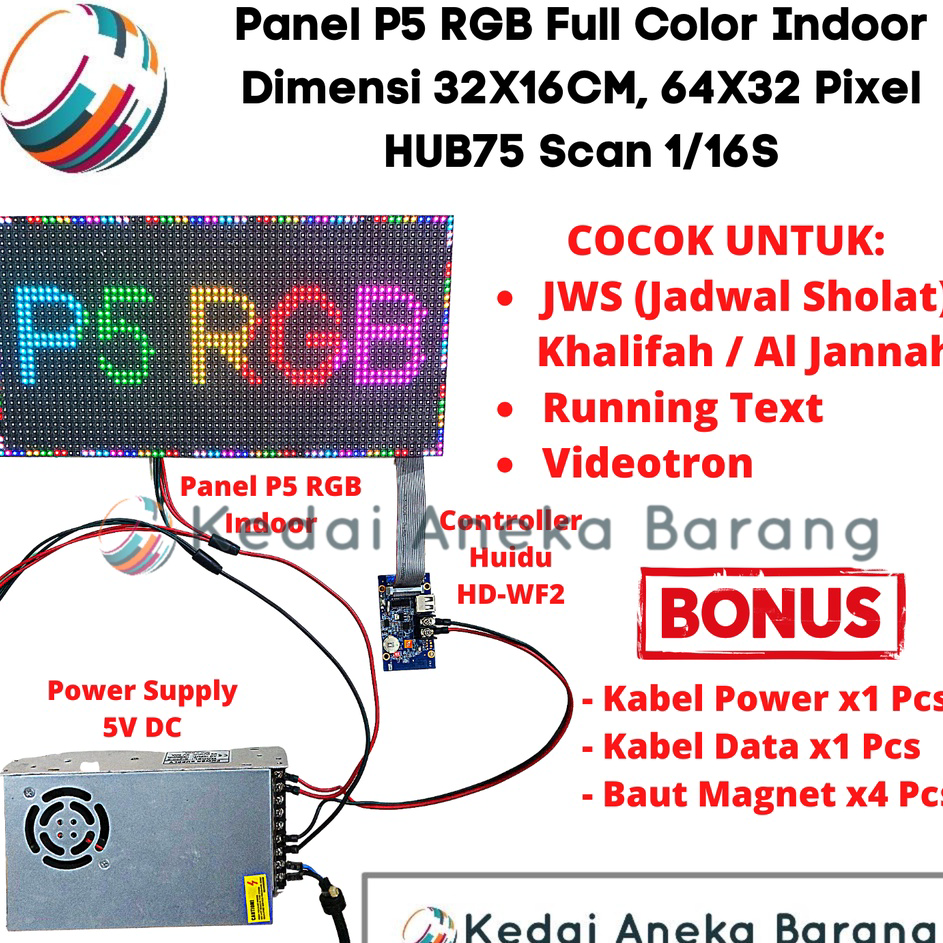 Jual NRBG4804 [PROMO SALE!!!] Panel Module Modul LED P5 Running Text ...