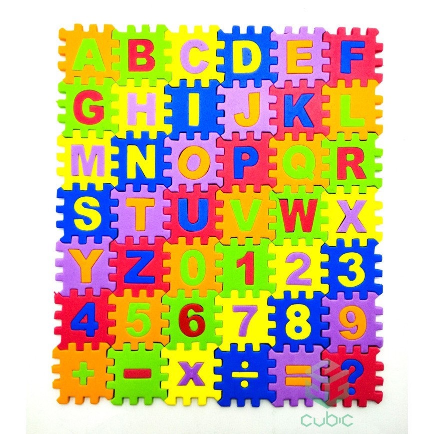 Jual MS - Mainan Edukasi Anak Puzzle Spon Huruf dan Angka | Shopee ...