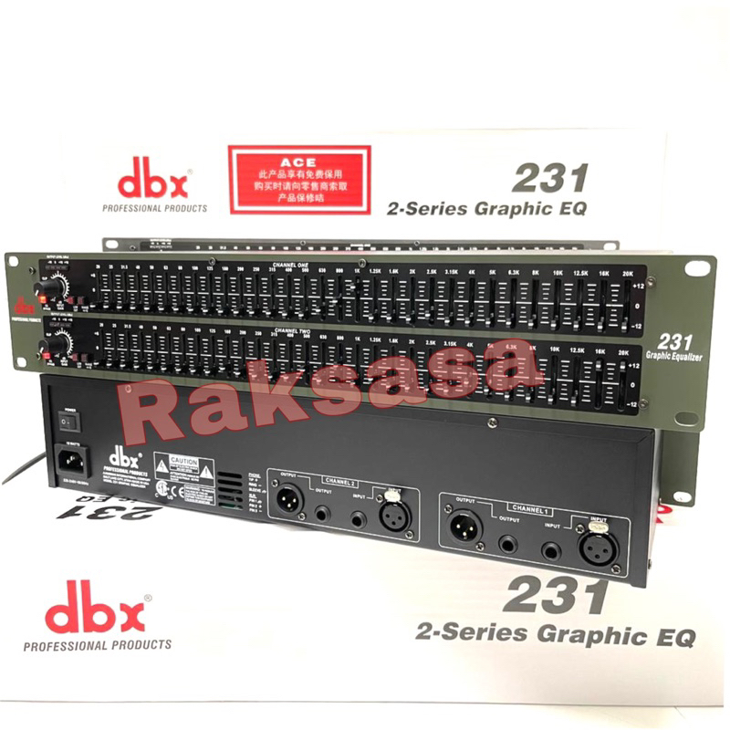Jual Equalizer dbx 231 (2-Series Graphic EQ) Bagus Murah Equaliser DBX 231 | Shopee Indonesia