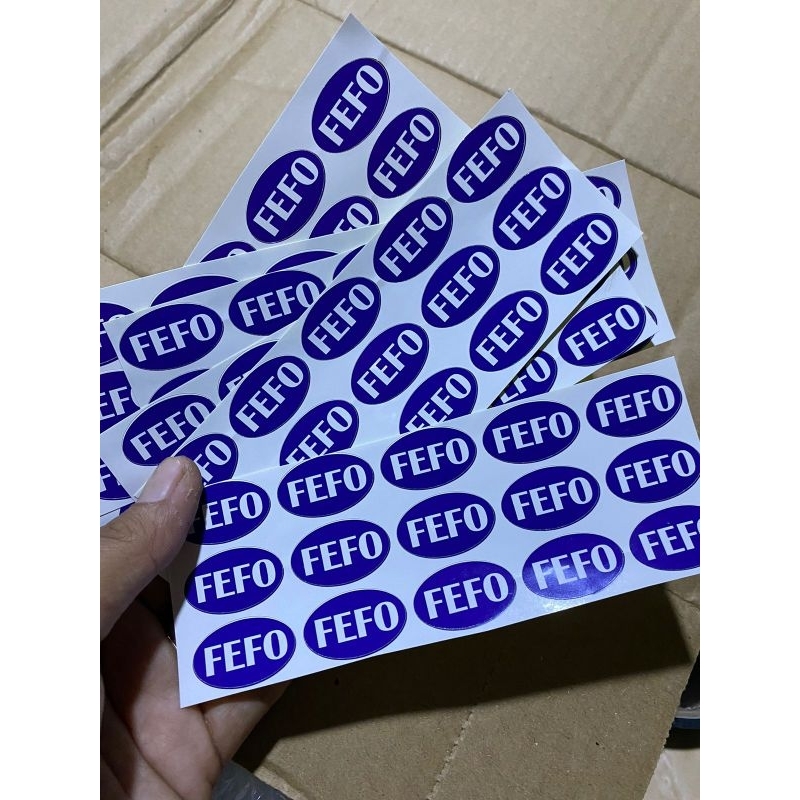 Jual stiker label fefo biru | Shopee Indonesia
