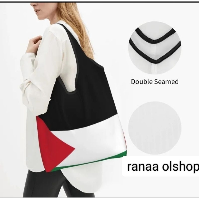 Jual tas palestina palestin belanja tote bags tote bag kantong kain pollymikro lembut tidak kaku ...