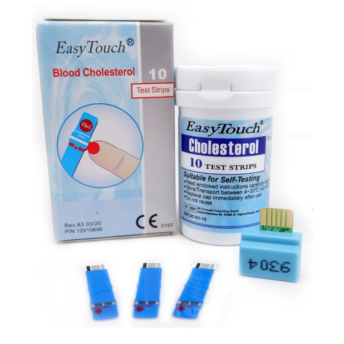 Jual Easy Touch Kolesterol Strip / Cholesterol Strip / Kolestrol 10 ...
