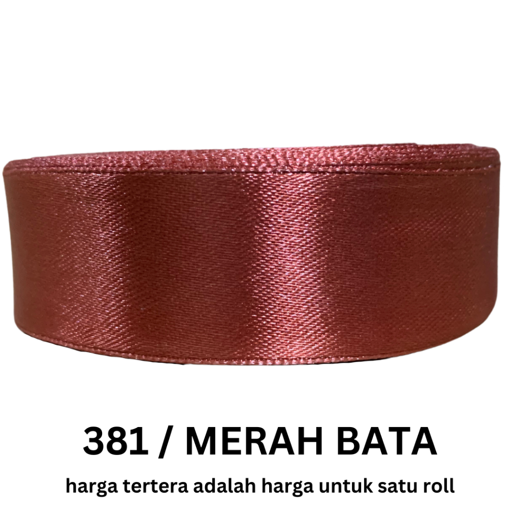 Jual Pita Satin 1 inch (2,5 CM) / Pita Satin 1" 2,5cm | Shopee Indonesia
