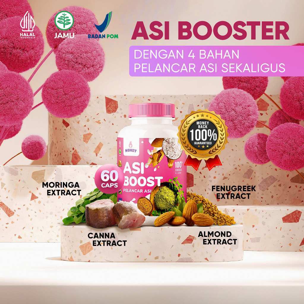Jual MOMSY ASI Booster 60 pcs - Pelancar Asi BPOM Halal Natural Almond ...