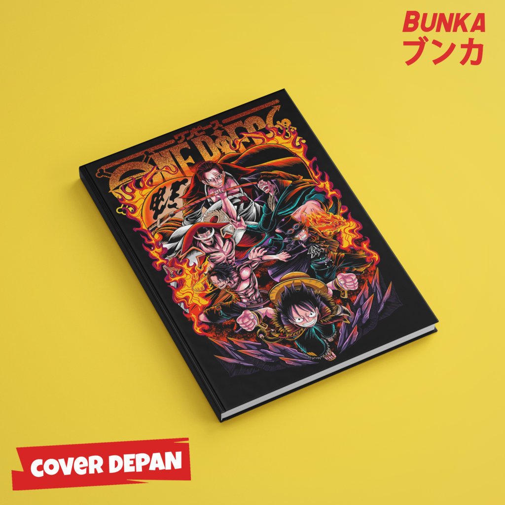 Jual Note Book Aesthetic Anime One Piece Key Character Design Hardcover ...