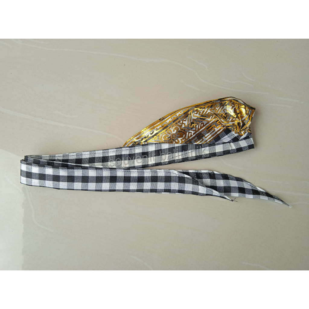 Jual Udeng Prada Ikat Kotak Kotak Khas Bali Topi Adat Kostom ...