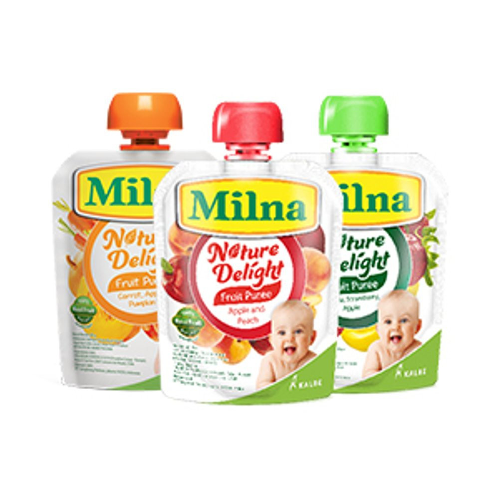 Jual Milna Nature Delight Fruit Pure 80gr - Makanan Buah Bayi Balita ...