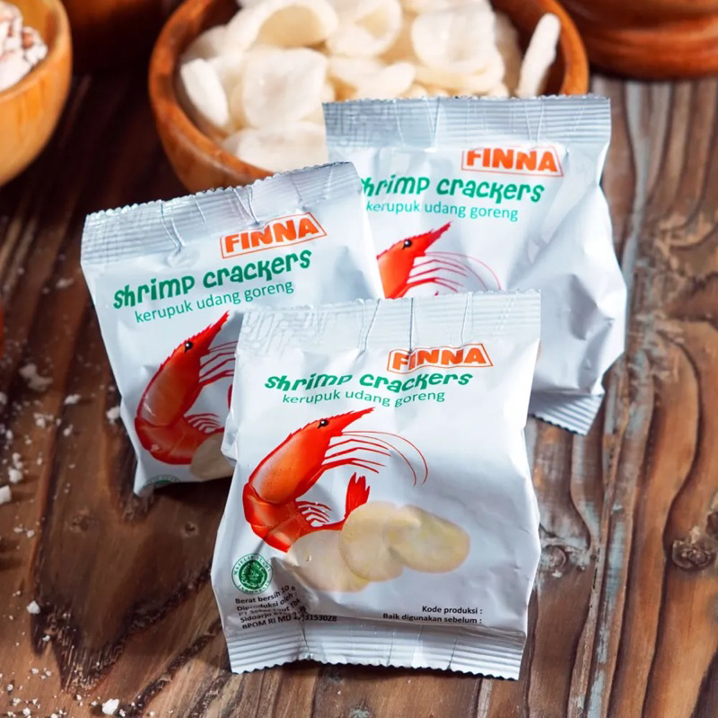 Jual [ ISI 40 PACK ] Finna Krupuk Udang Goreng Eceran | Shopee Indonesia