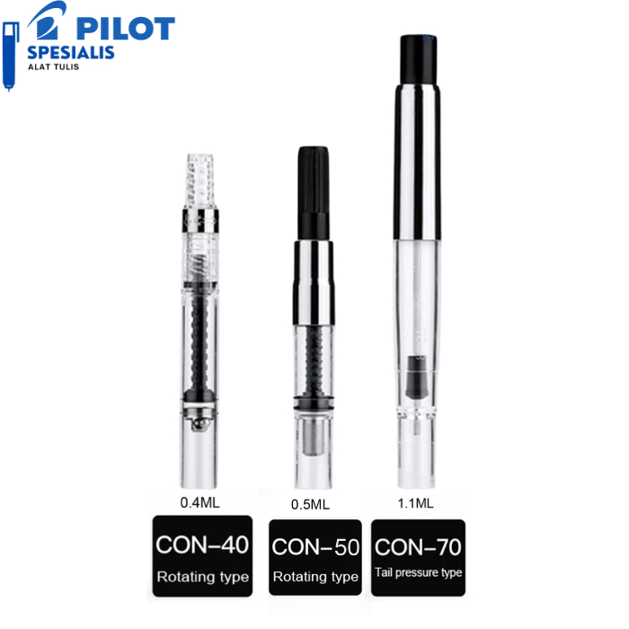 Jual Pilot CON-40 CON-50 CON-70 Converter Ink Fountain Pen | Shopee ...