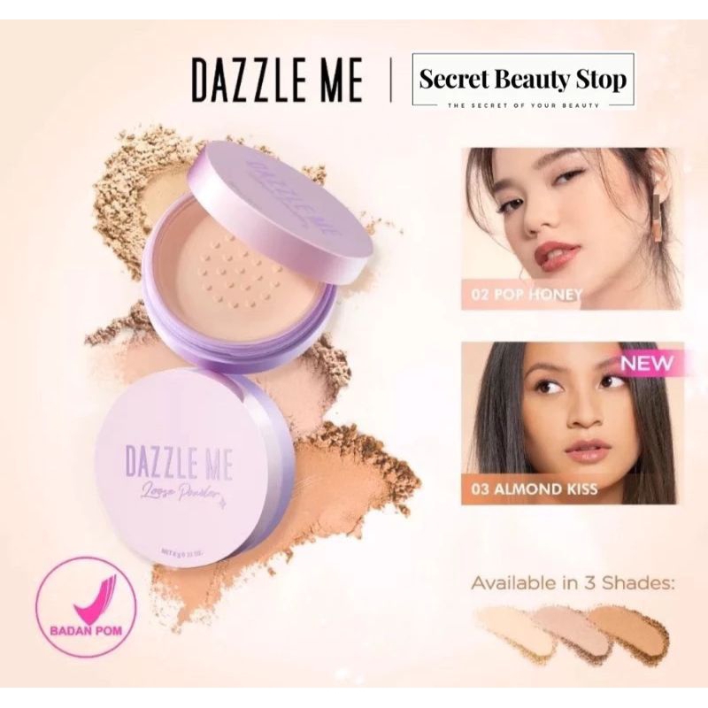 Jual Dazzle Me setting loose powder/ Dazzle me bedak tabur | Shopee ...