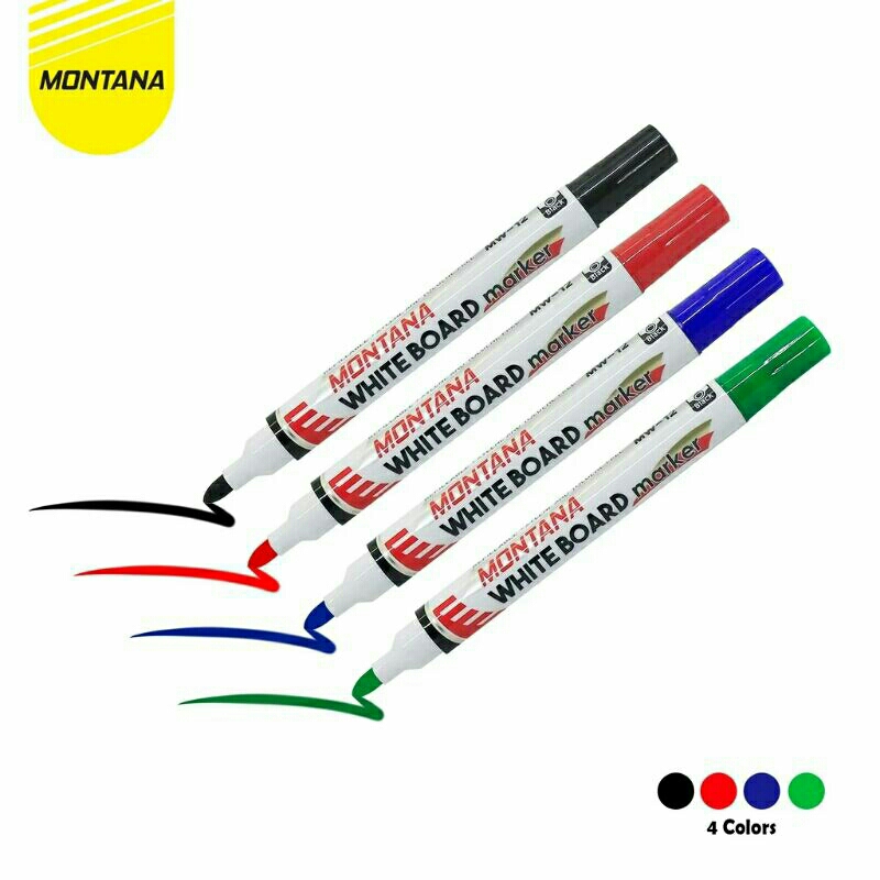 Jual Spidol Papan Tulis Montana MW-12 / White Board Marker | Shopee ...
