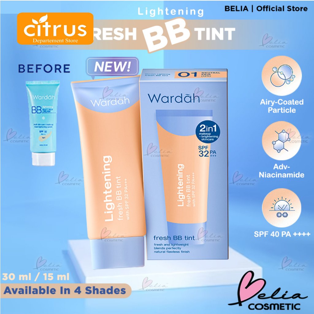 Jual Wardah Lightening fresh BB tint spf 32 PA+++ , 15 ml | Shopee Indonesia
