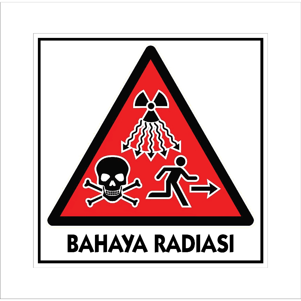 Jual STIKER VINYL BAHAYA RADIASI Uk. 15 x 15 CM SIGN RAMBU K3 | Shopee ...