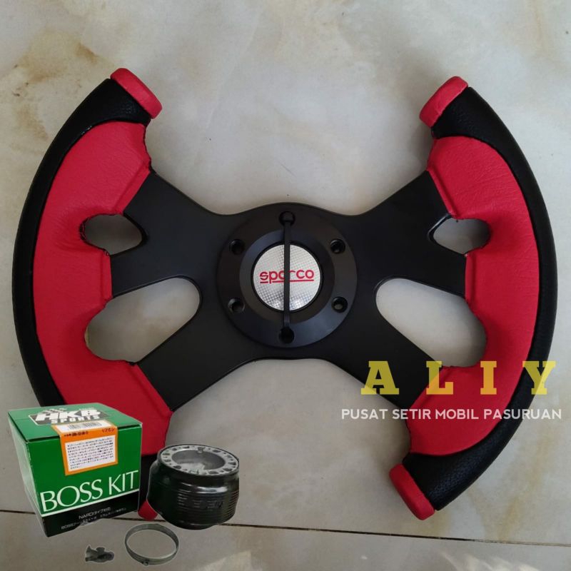 Jual setir racing F1 12 inch+boskit | Shopee Indonesia