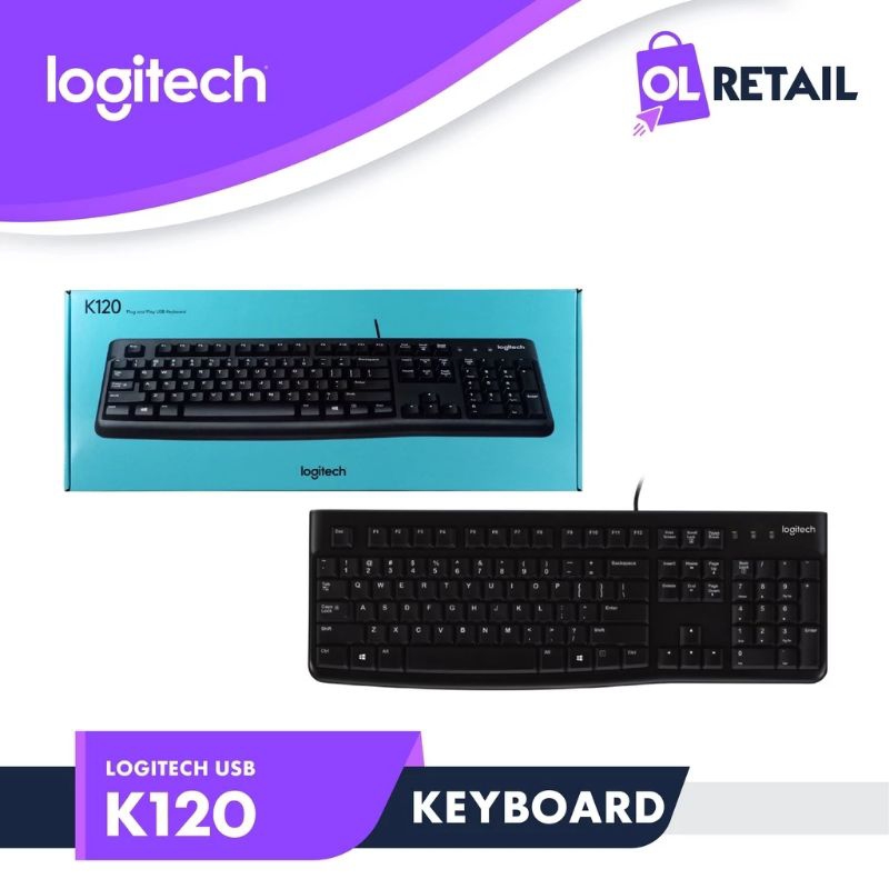 Jual KEYBOARD USB LOGITECH K120 ORIGINAL | Shopee Indonesia