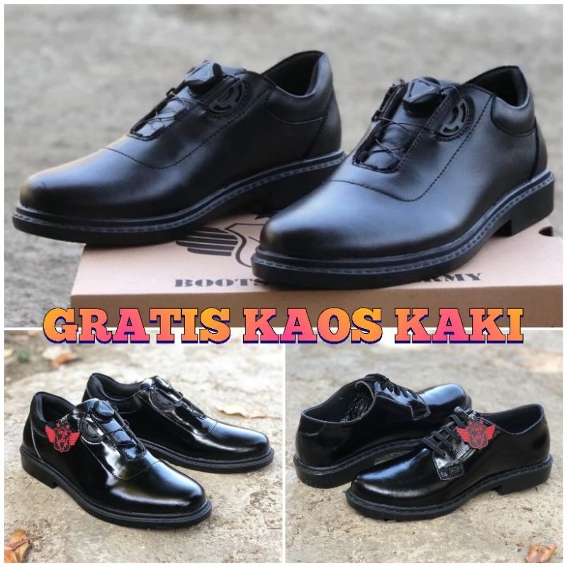 Jual Sepatu Pdh Tali Putar Bahan Kulit Sapi Asli Merk APIK Sepatu Pdh ...
