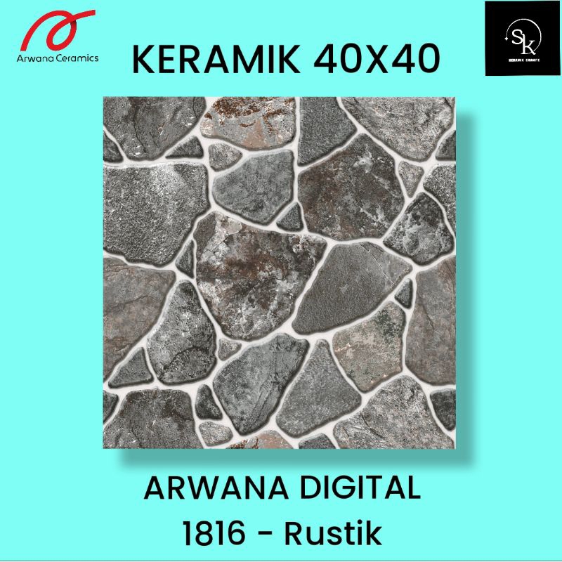 Jual Keramik lantai 40x40 Arwana Digital 1816 - Rustik/kasar | Shopee ...