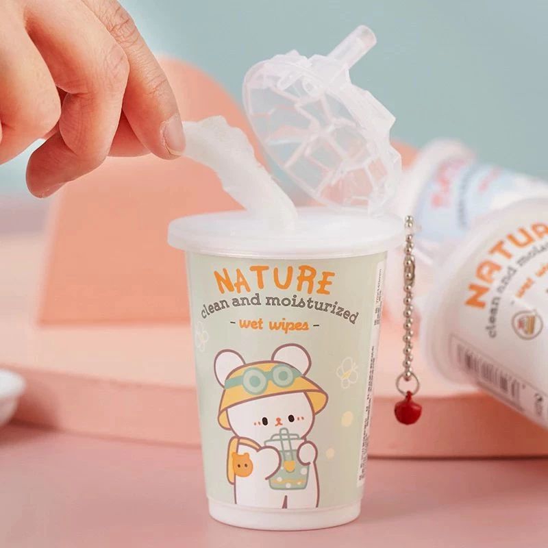 Jual Tissue basah kaleng mini lucu/wipes tissue unik tissue basah cute ...