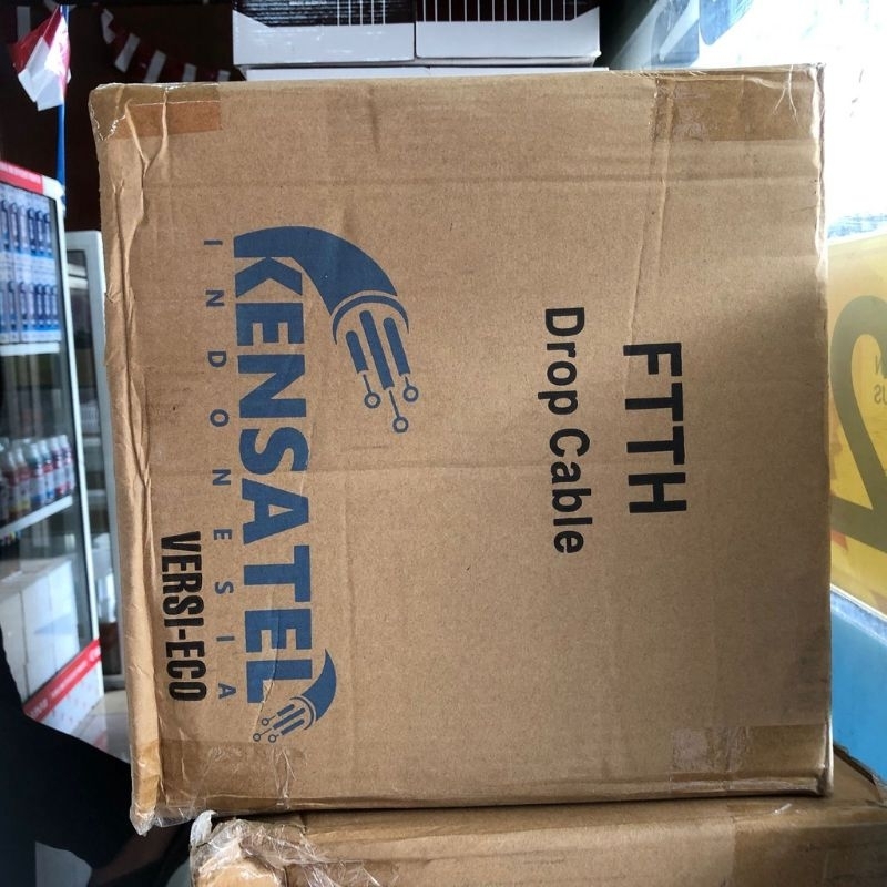 Jual Kabel Dropcore Drop core 1 core 3 seling kawat hasbelan 1000 meter ...