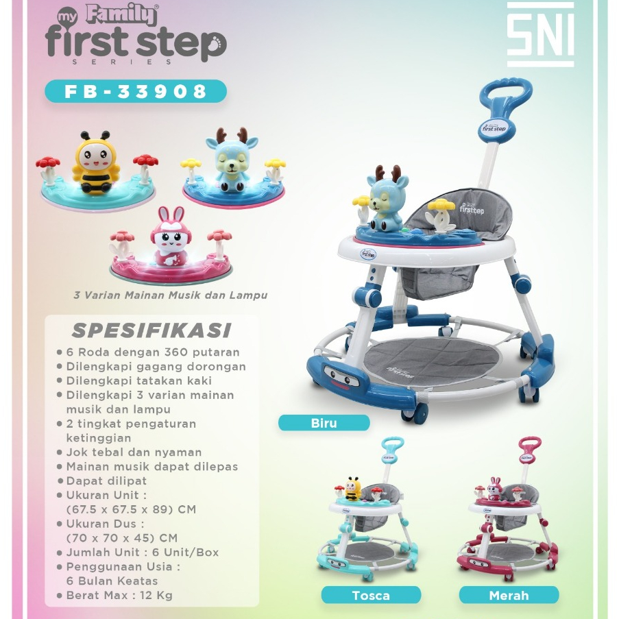 Jual Baby Walker Family my First Step Series FB 33908 Kereta Dorong ...