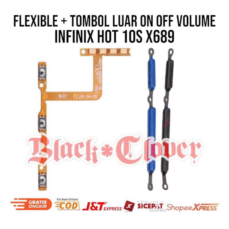 Jual Fulset Flexible Flexibel + Tombol Luar On Off Volume Infinix Hot 10s X689 - Fleksibel ...