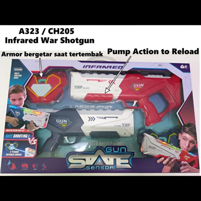 Jual mainan infrared war shotgun | Shopee Indonesia