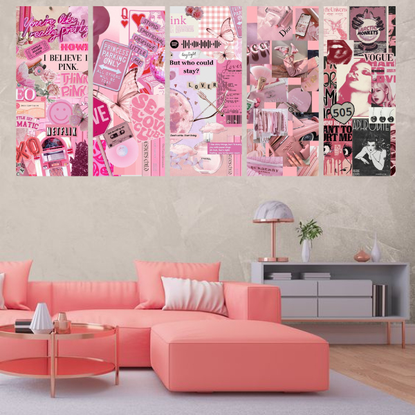 Jual POSTER HIASAN DINDING SWEET PINK DEKORASI KAMAR AESTHETIC | Shopee ...