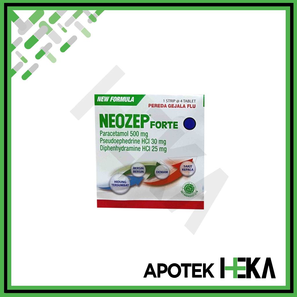 Jual Neozep Forte Strip isi 4 Tablet - Obat Flu dan Hidung Tersumbat ...