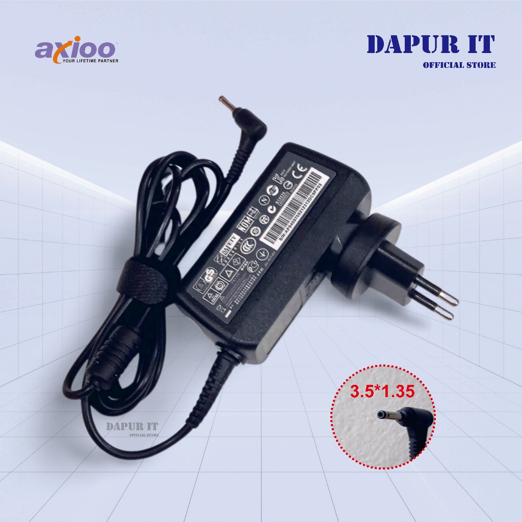 Jual Axioo 12V 2A Adaptor Charger Laptop 3.5 x 1.35 Konektor | Shopee ...