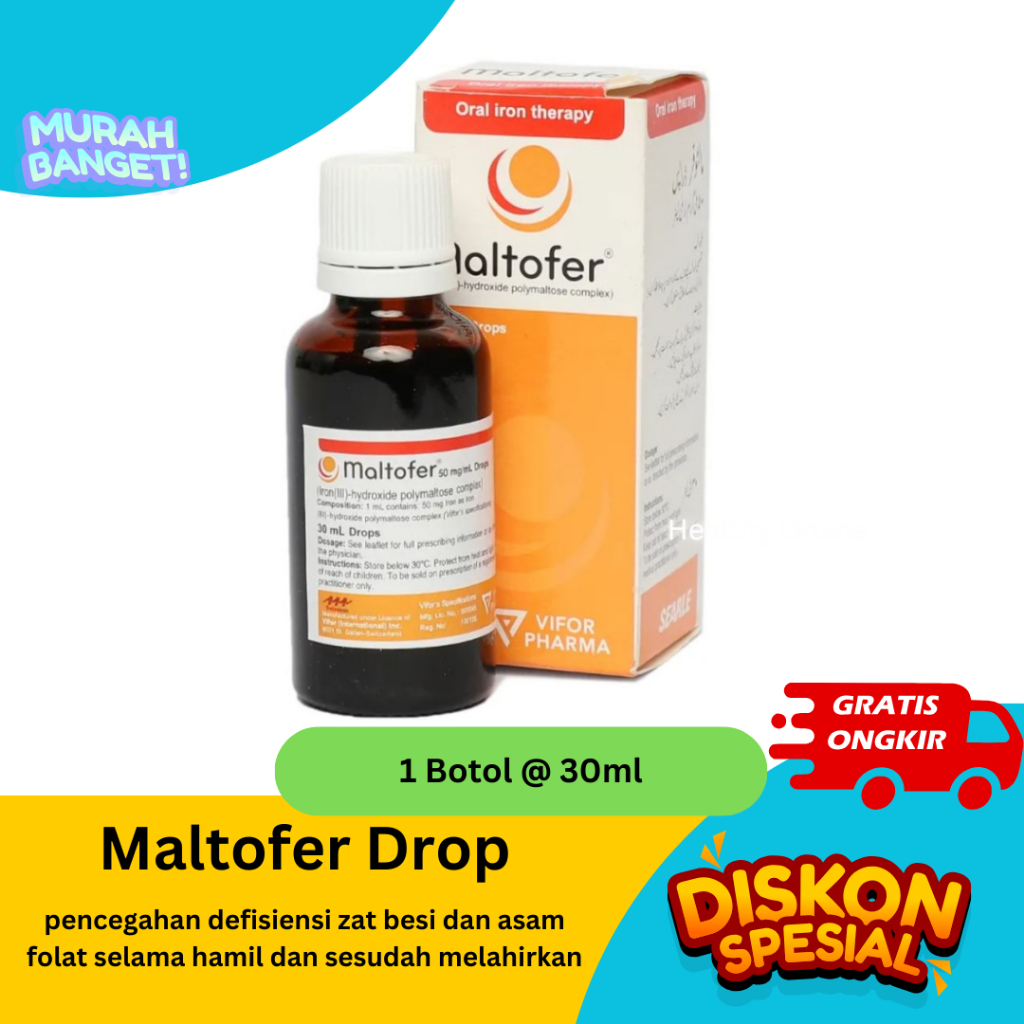 Jual Maltofer Drop Zat Besi Asam Folat 30 ml | Shopee Indonesia