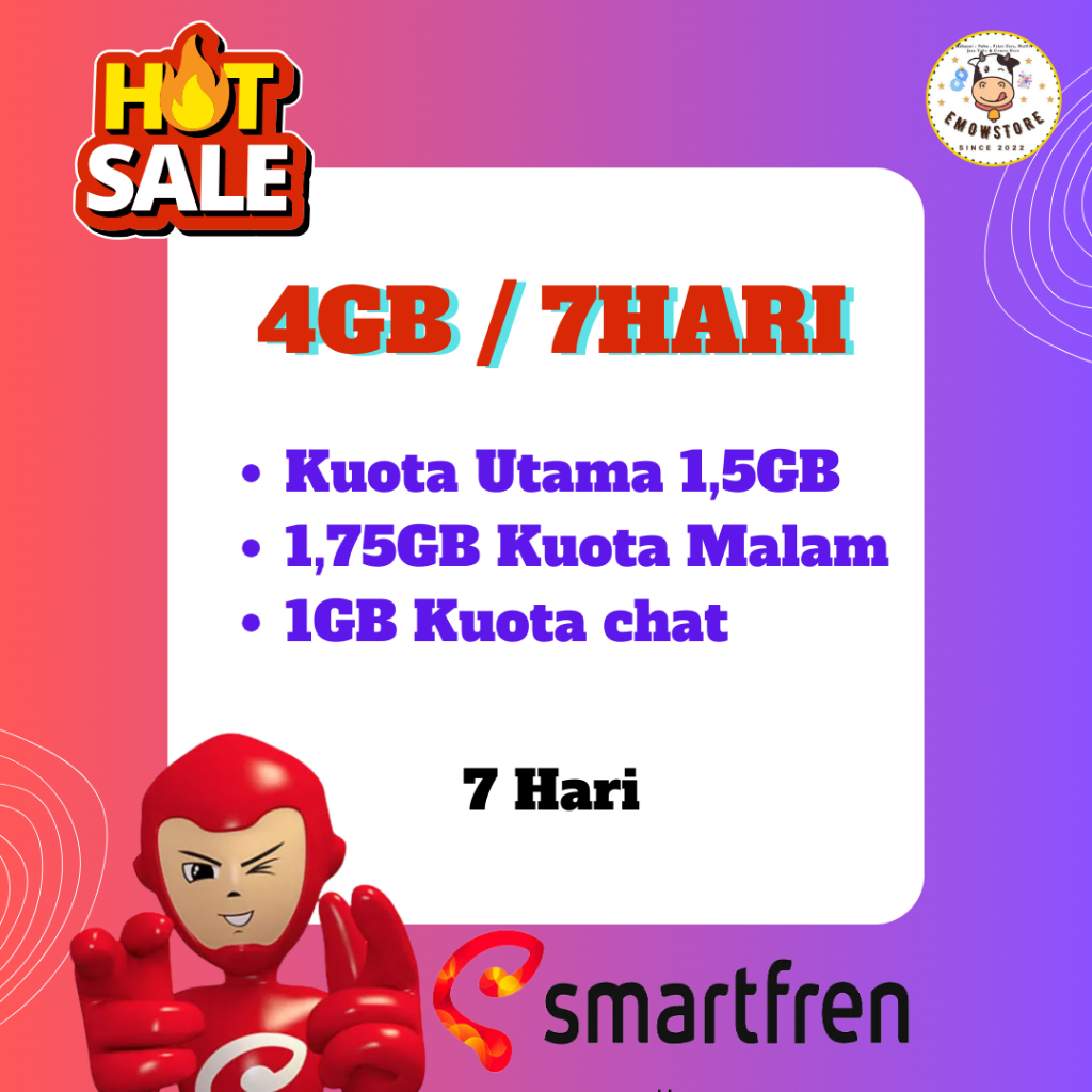 Jual KUOTA SMARTFREN PAKET DATA SMARTFREN MINI HARIAN 1GB 2GB 3GB 4GB UNLIMITED FULL 24 JAM ...