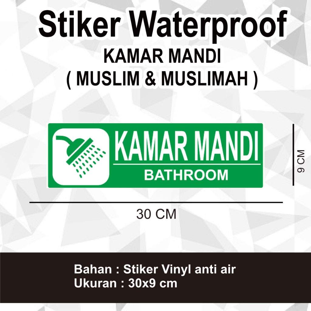 Jual STIKER PETUNTUK/ TANDA TOILET, KAMAR MANDI, TEMPAT GANTI PAKAIAN ...