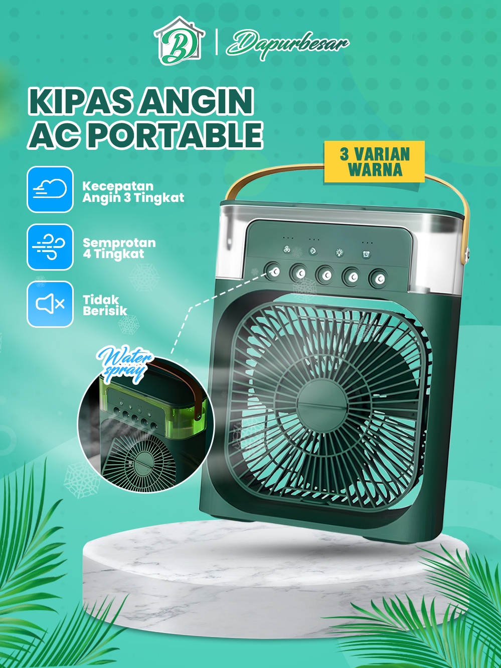 Jual KIPAS Angin PENDINGIN MINI AC PORTABLE AIR COOLER MOBIL DAN ...