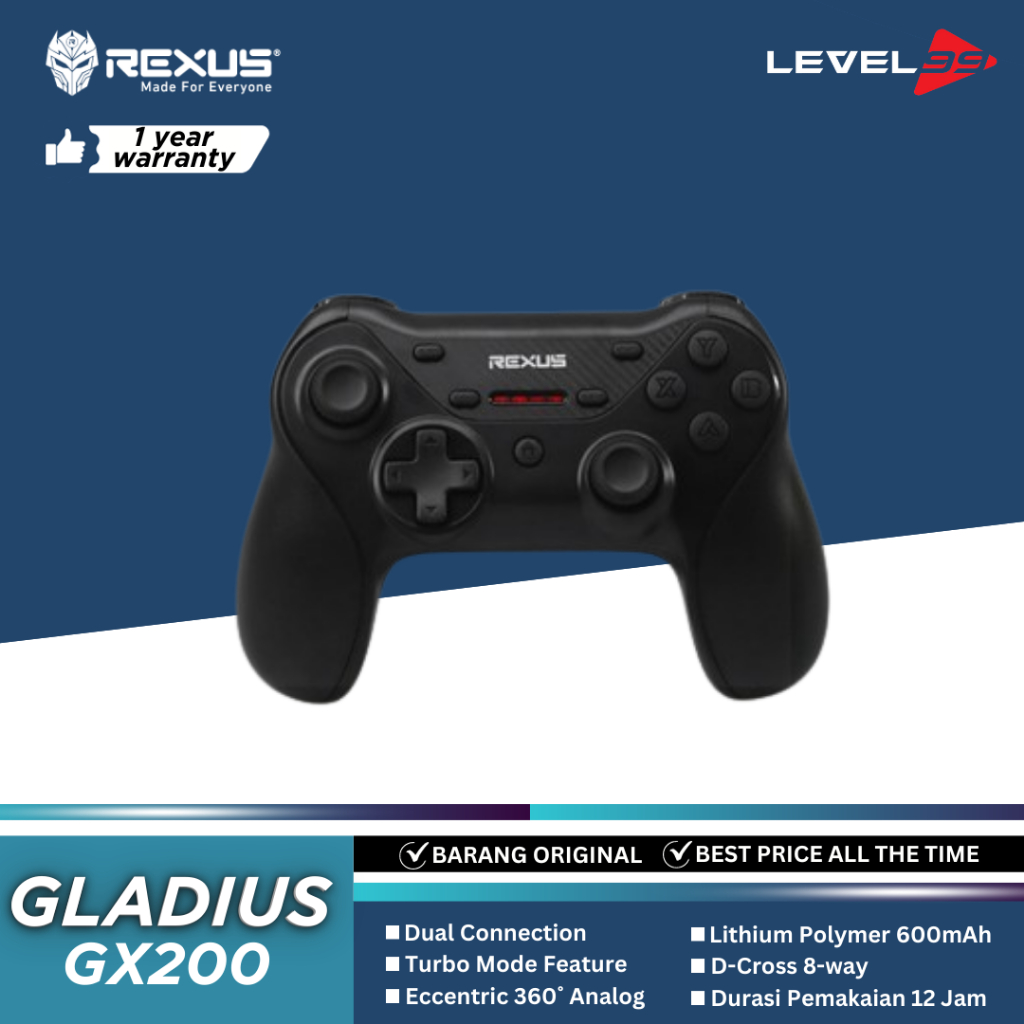 Jual Gamepad Rexus Gladius Gx200 - Wireless Controller | Shopee Indonesia
