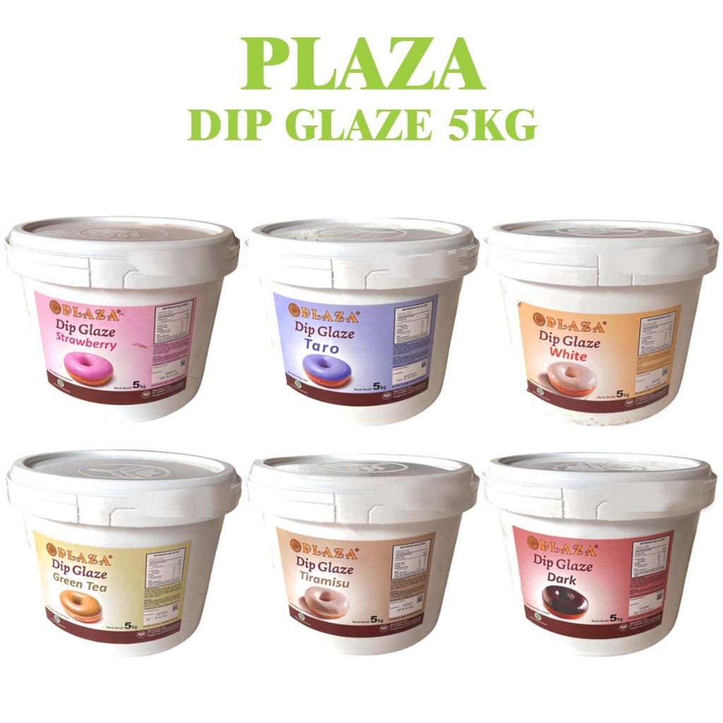 Jual Plaza dip glaze 5kg / strawberry glaze plaza 5kg / taro glaze plaa ...