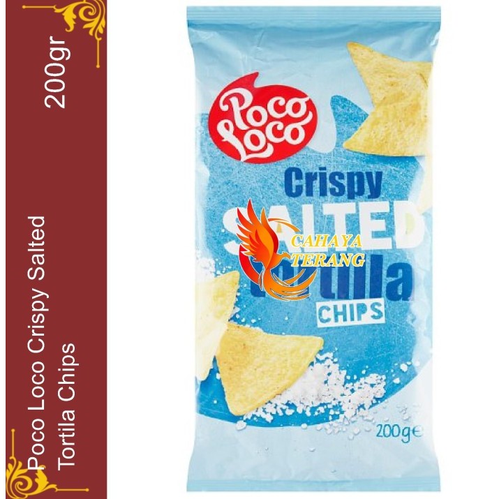 Jual Poco Loco Crispy Salted Tortilla Chips 200 gr Keripik Asin 200g ...
