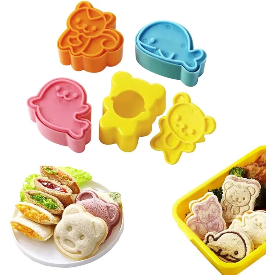 Jual Cetakan Roti Set 4 pcs Cetakan Pemotong Kue Sandwich Bentuk Lumba ...