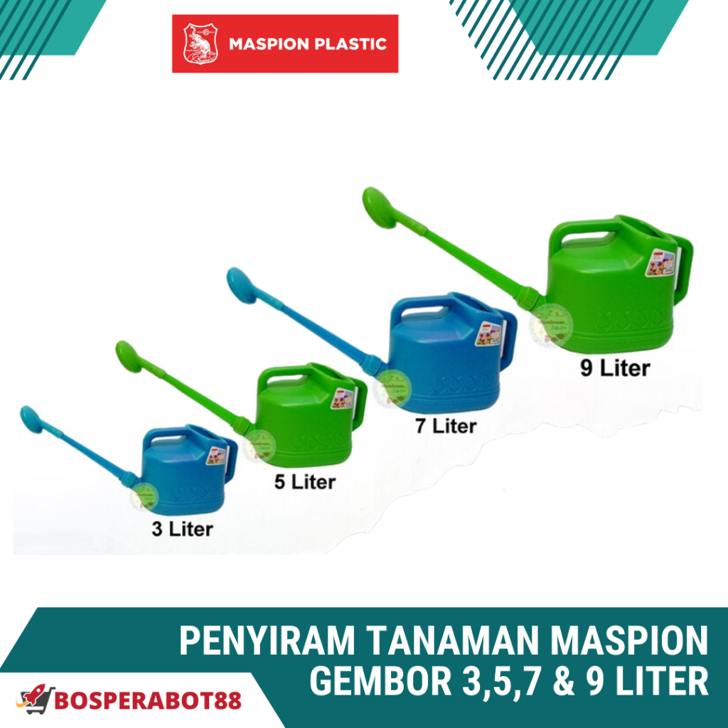 Jual Penyiram Tanaman MASPION / Gembor / Watering Pot 3, 5 , 7, 9 , 11 ...