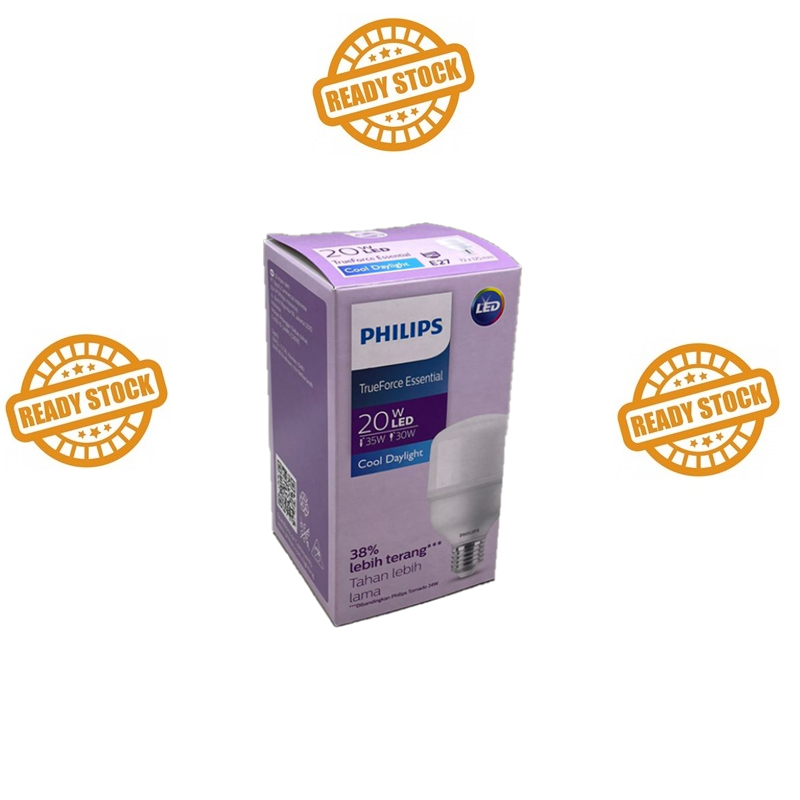 Jual Lampu Philips LED Trueforce Ess 20W Putih Essential 20 W Watt Garansi Original SNI | Shopee ...