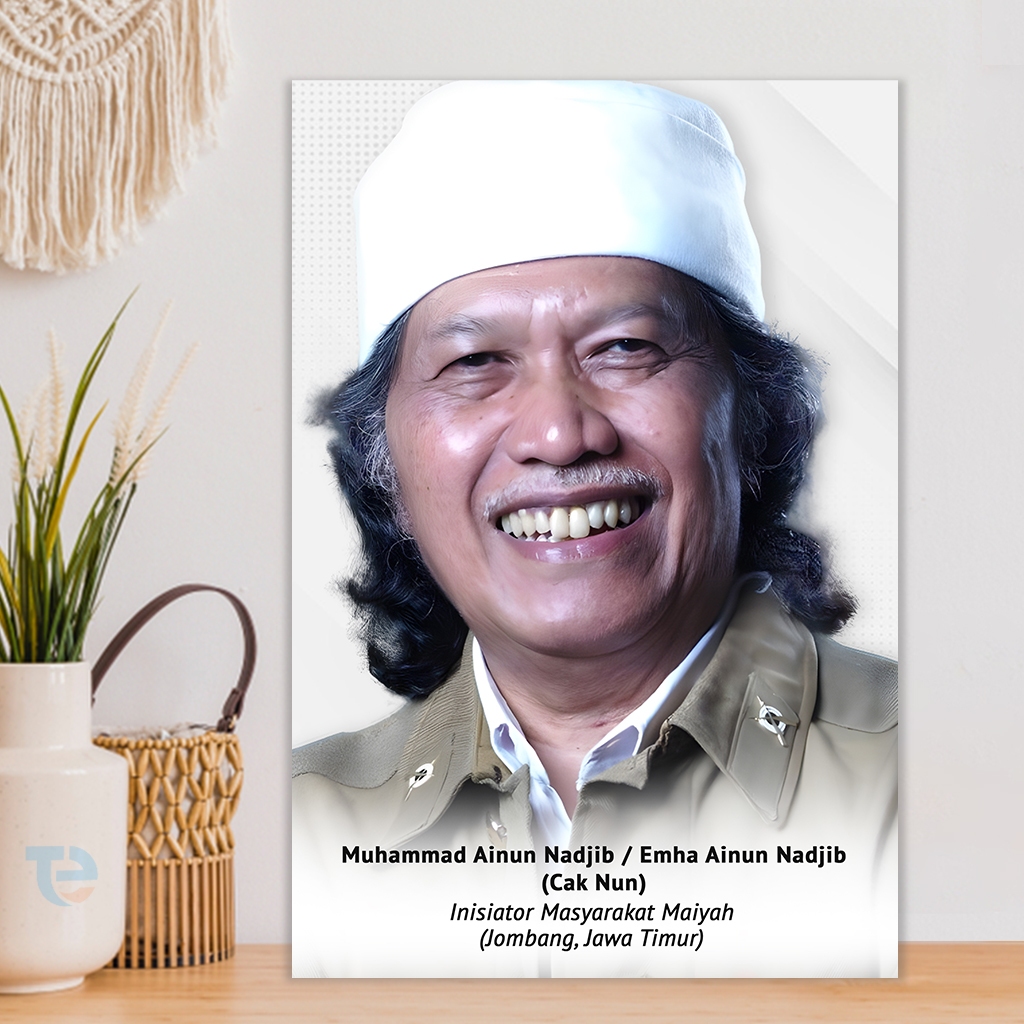 Jual Foto Poster Cak Nun Caknun Muhammad Ainun Nadjib Emha Ainun Nadjib Mbah Nun Hiasan 