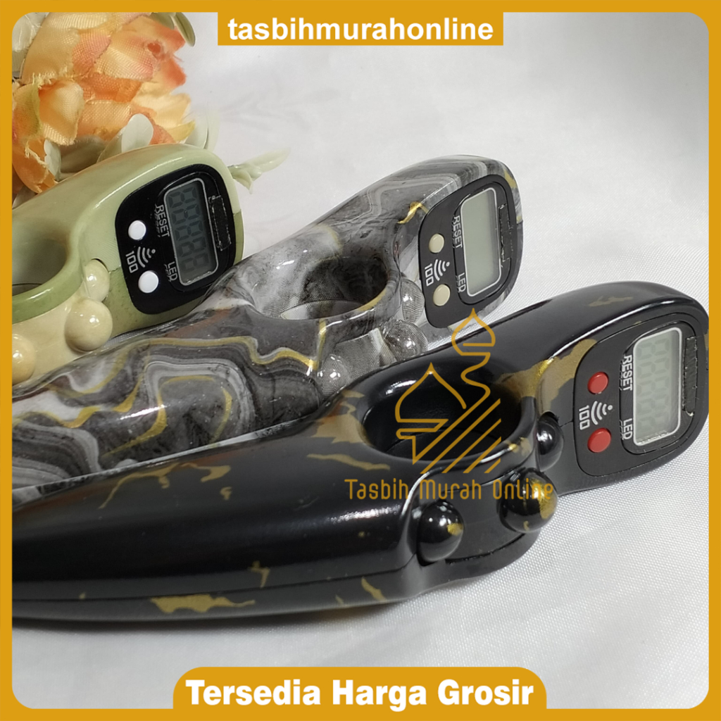 Jual Tasbih Digital Kayu Marble LED+ALARM / Tasbih Kayu Sultan Marble ...