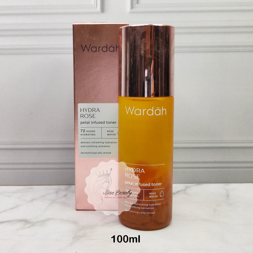 Jual Wardah Hydra Rose Petal Infused Toner - 100ml | Shopee Indonesia