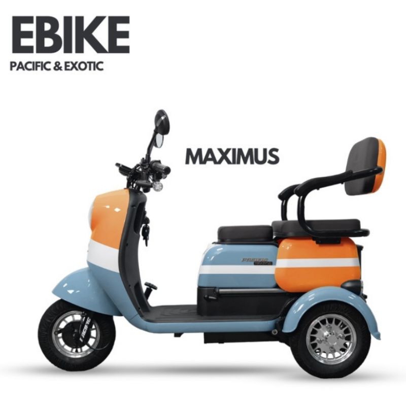 Jual Sepeda Listrik Roda Tiga Maximus Pacific E bike | Shopee Indonesia