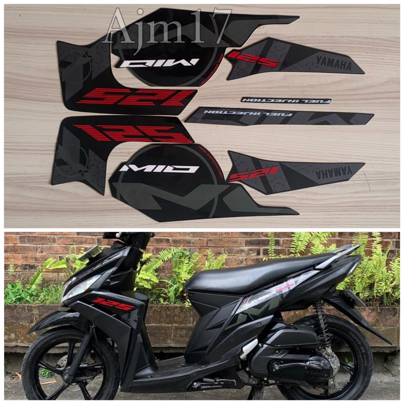 Jual STIKER STRIPING MIO M3 2015 HITAM | Shopee Indonesia