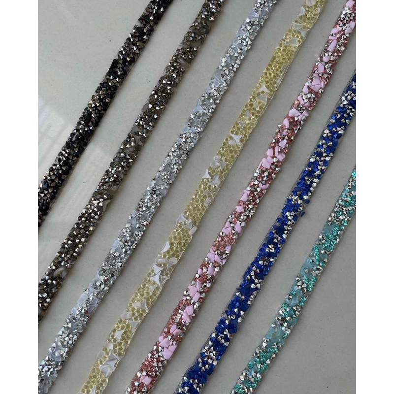 Jual Renda Stone Crush 1cm | Shopee Indonesia